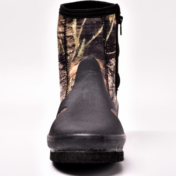 Camouflage Non Slip Felt Sole Wading Boots With Zipper – Fishing Shoes
